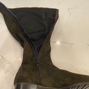 Ron White | Shoes | Ron White Olive Stretch Eco Suede Boot Size Euro ...